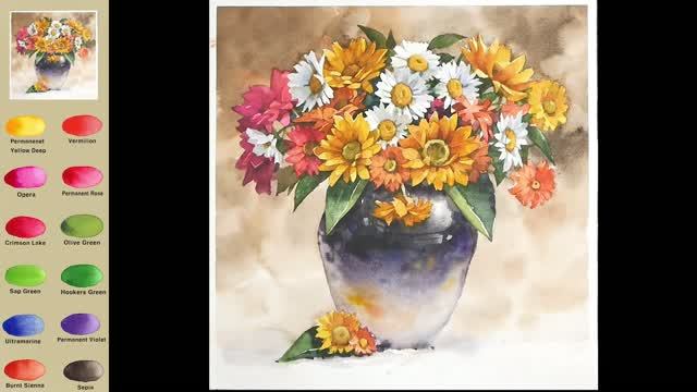 Уроки по акварельной  живописи от NAMIL ART