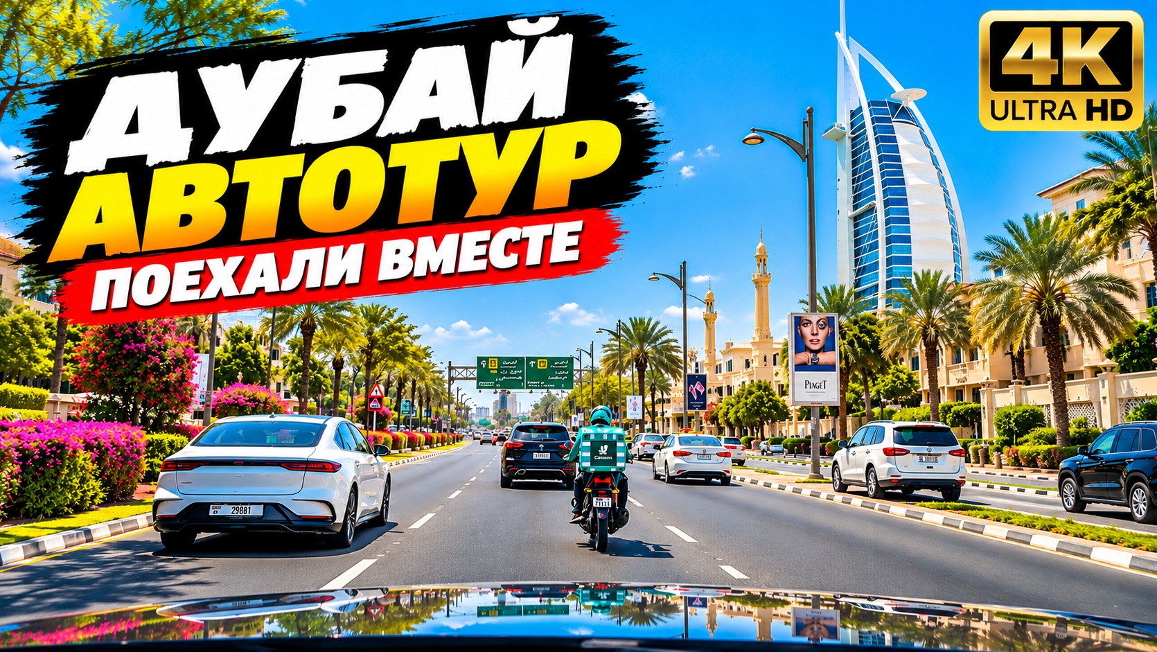 Дубай 4K Автотур 🇦🇪 | Поездка по Дубаю | Dubai Drive