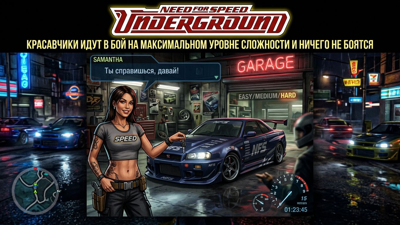Need For Speed Underground 1-2(Ностальгические воспоминания прошлых лет)