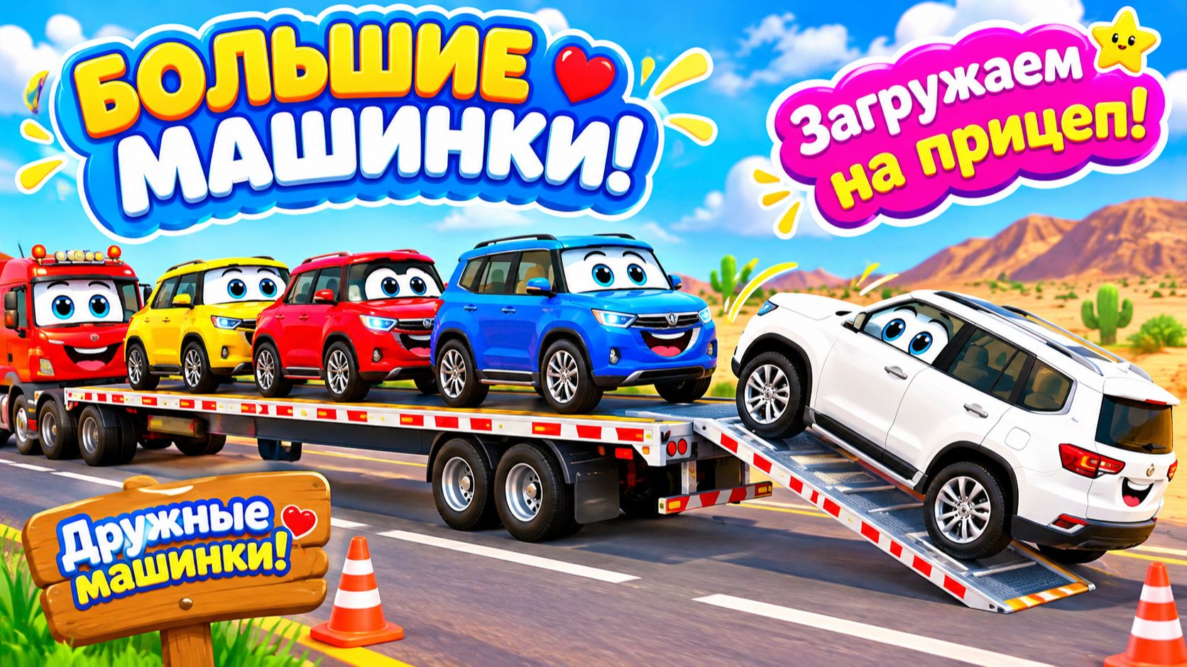 Мультики для детей про машинки