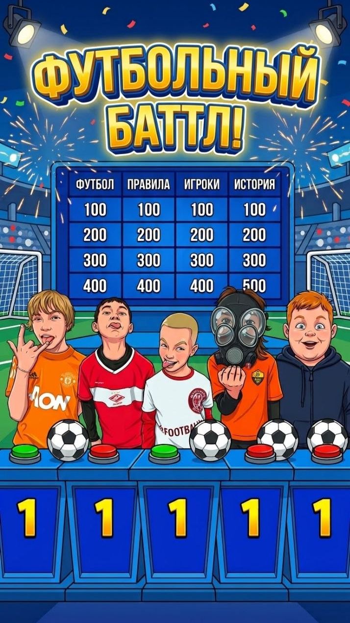 Играем в футбол.
