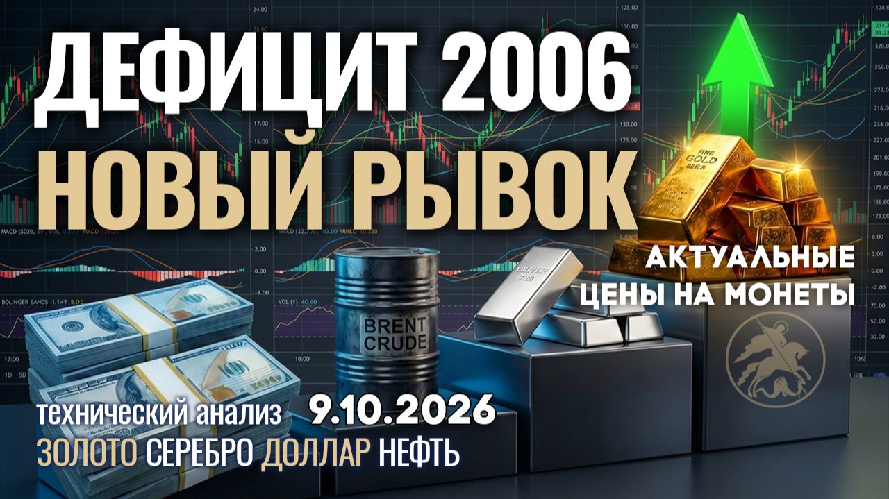 Технический анализ рынков золота, серебра, доллара и нефти