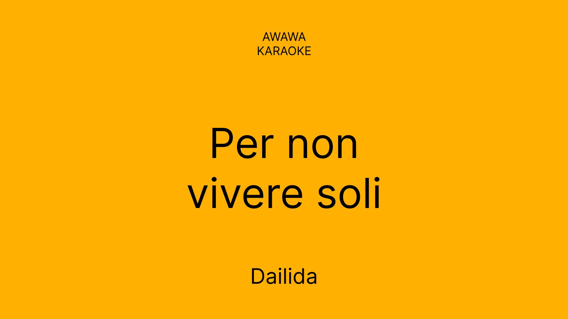 Karaoke in Italian
