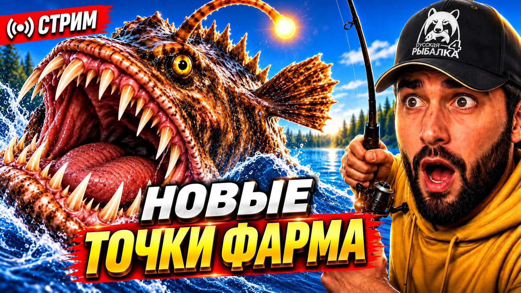 🔴 РР4 СТРИМ | ЛУЧШИЕ НОВЫЕ ТОЧКИ ФАРМА СЕРЕБРА и ТРОФЕИ • Русская Рыбалка 4 ФАРМ