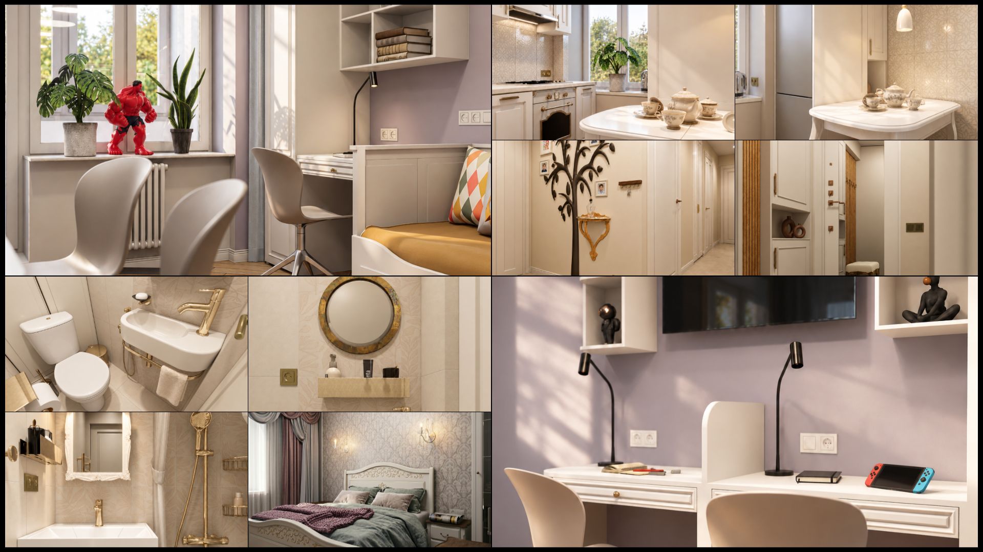 Дизайн интерьера в SketchUp и D5 Render