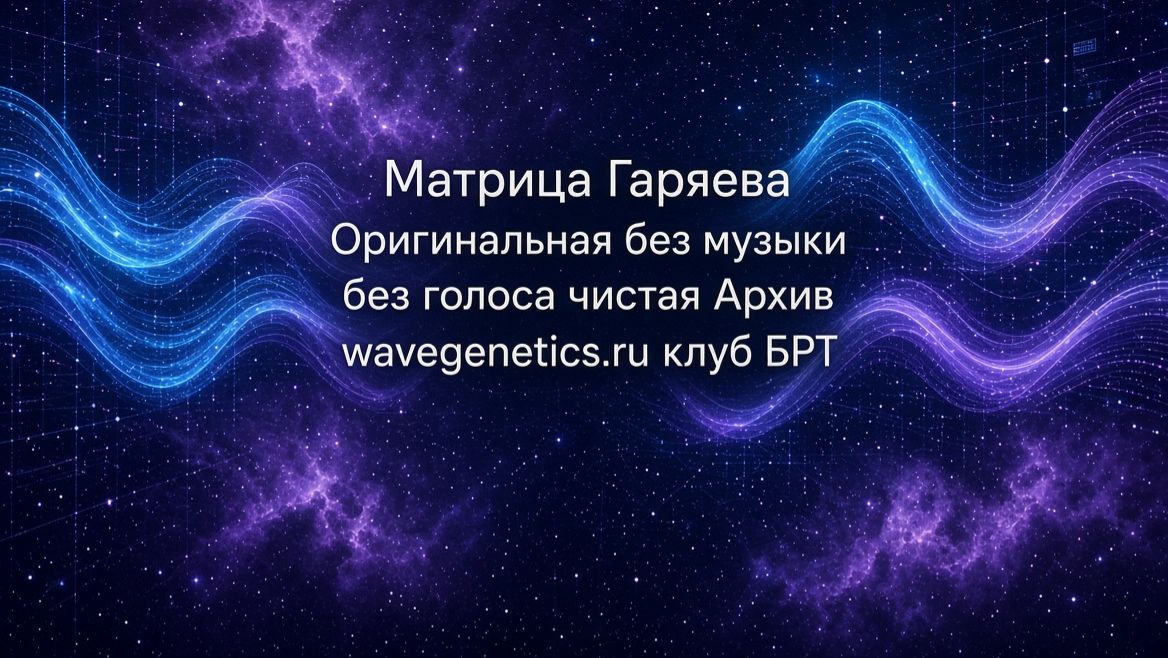 Матрицы по технологии Гаряева - Оригинальные версии