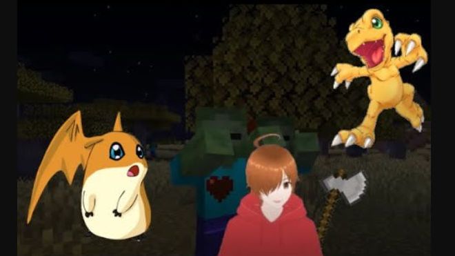 Digimobs выживание с дигимонами в майнкрафт