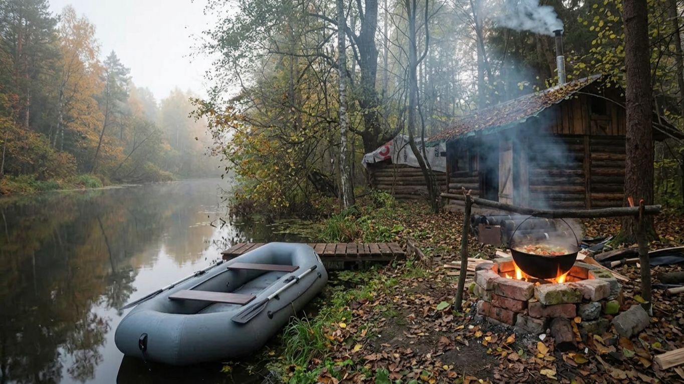 Изба и Хижина в лесу .
