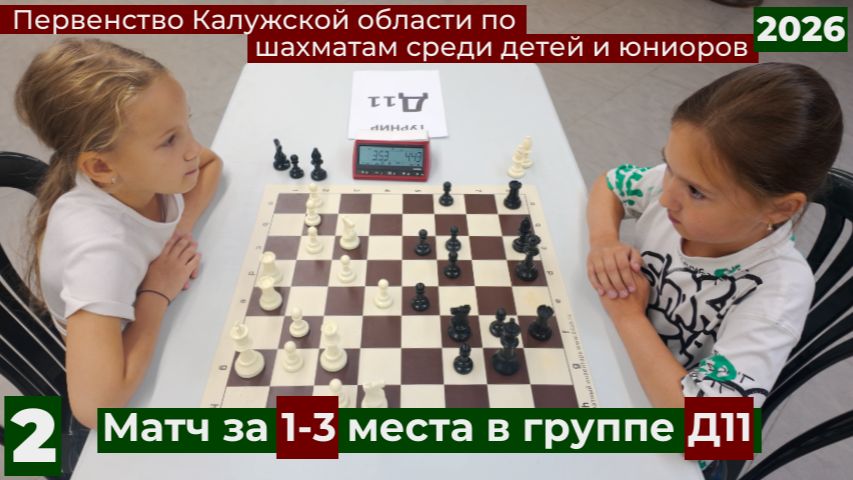 Первенство Калужской области по шахматам среди детей и юниоров 2026