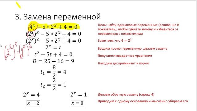 Корни, степени, логарифмы