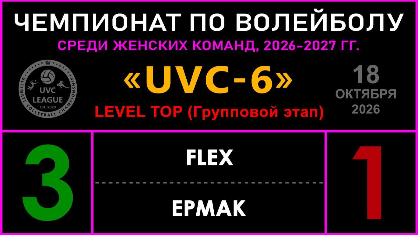 UVC-6 (Женский Чемпионат, 2026 - 2027)