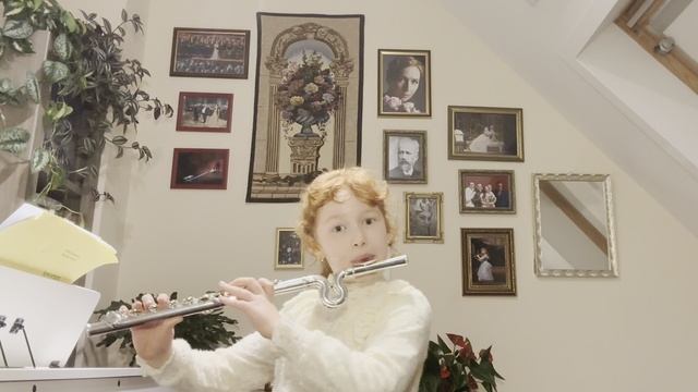 Я играю на флейте  дома, мои занятия.
