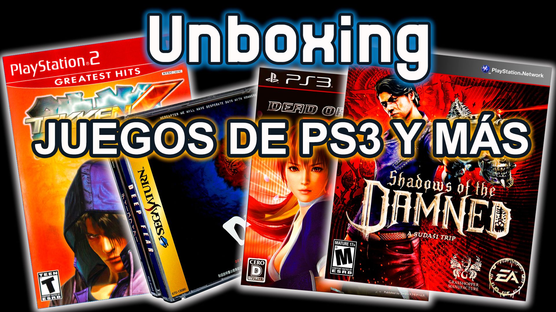 Unboxing de videojuegos retro para el canal
