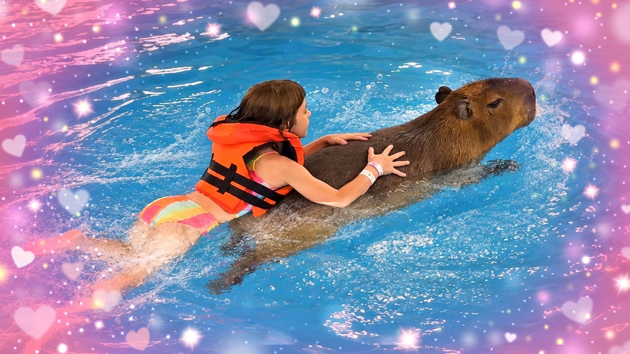 👧🐾 Бьянка и Капибара!