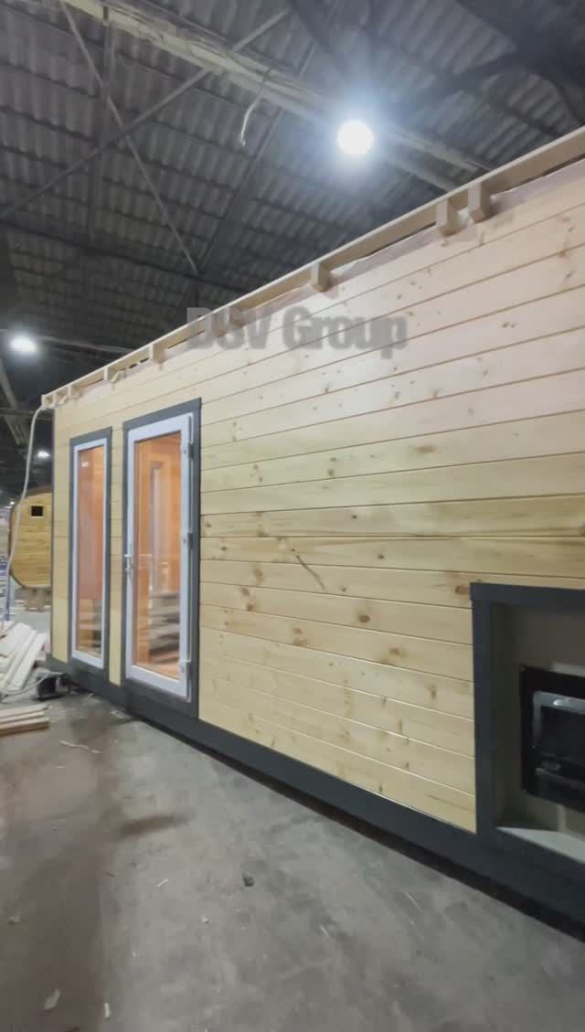 Обзор каркасной бани 6м от DSV-Group.ru