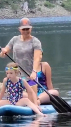 Палаточный лагерь и сап-борд