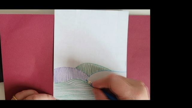 Как нарисовать пейзаж карандашами, легко и просто