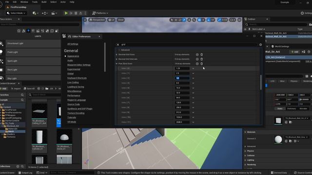 03 - Unreal - Setting Up The Correct Grid Step | Настройка сетки ENG