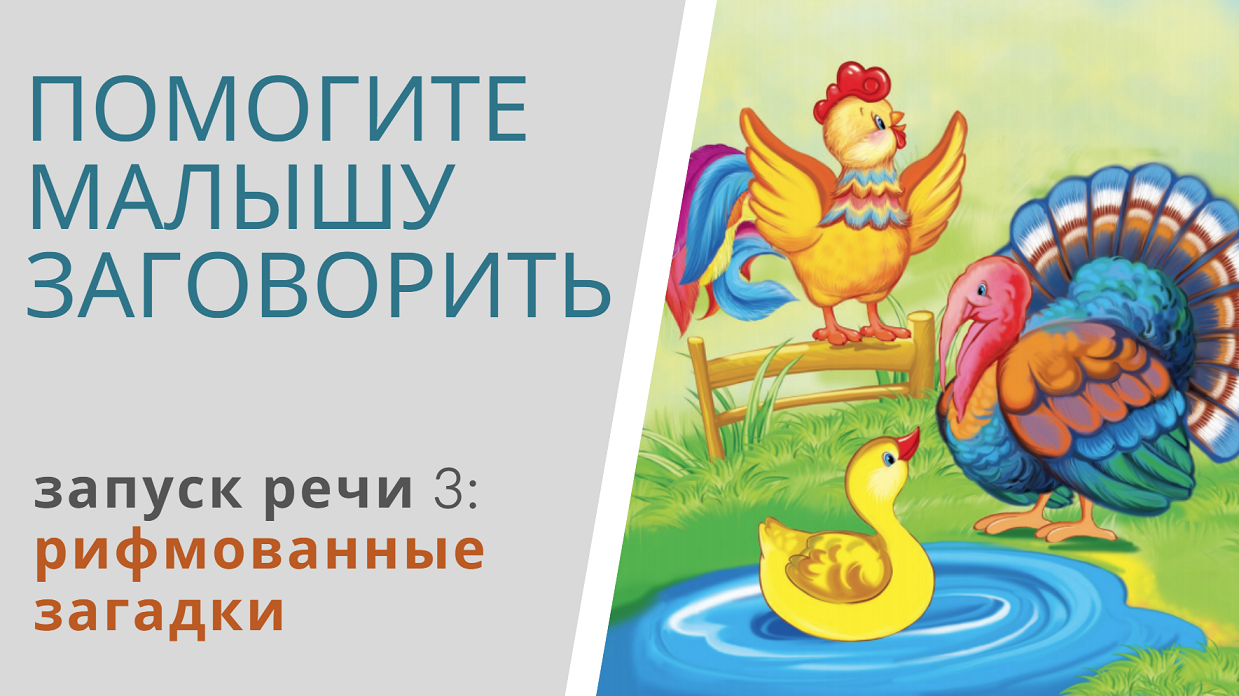 ЗАПУСК РЕЧИ 3:  ОТГАДЫВАЕМ РИФМОВАННЫЕ ЗАГАДКИ от Елены Янушко