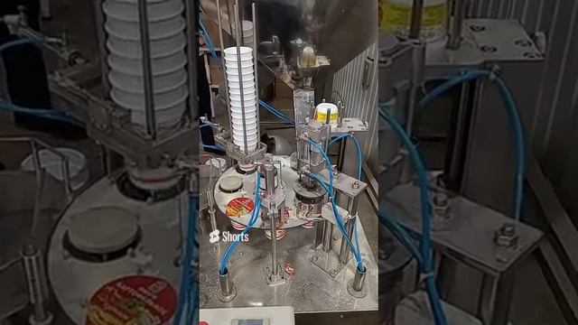 АВТОМАТ ОБОРУДОВАНИЕ МАШИНА ФАСОВКИ КАРТОФЕЛЬНОГО ПЮРЕ В СТАКАН - НАЛАДКА НА ПРОИЗВОДСТВЕ (1)