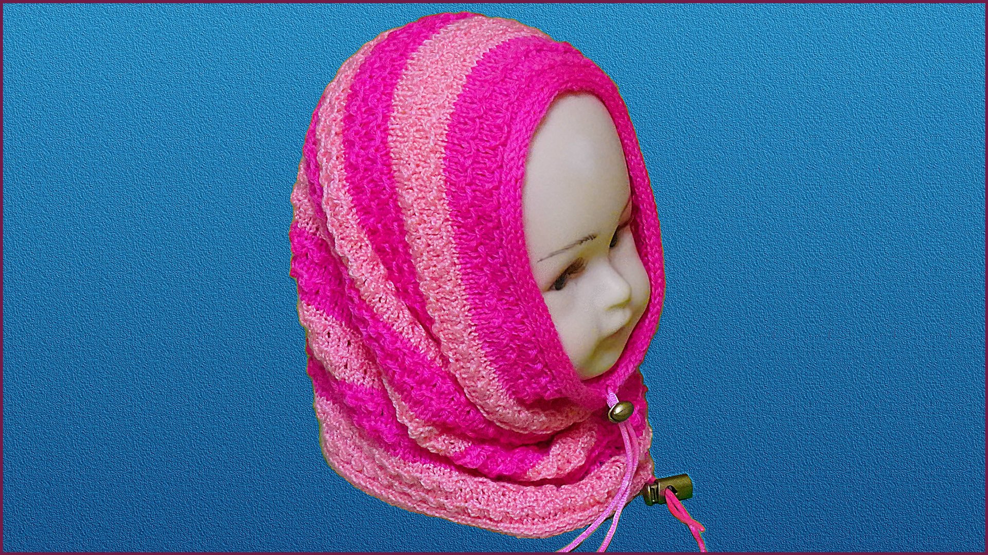 Снуд спицами для девочки. Вязание снуда спицами.