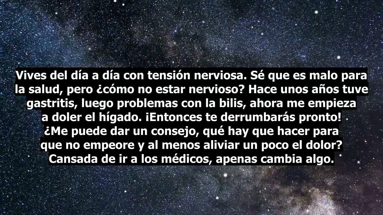 Vives del día a día con tensión nerviosa.Sé que es malo para la salud, pero ¿cómo no estar nervioso?