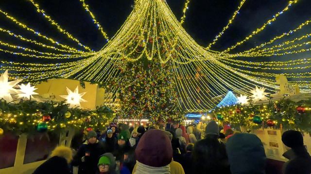 Окунитесь в новогоднюю атмосферу Москвы  2024. прогулка по городу в новогоднюю ночь.