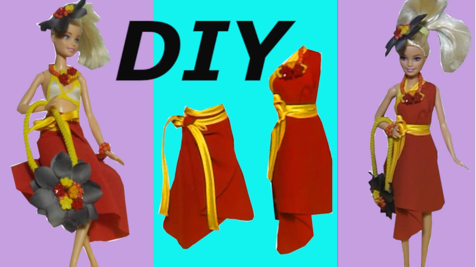 DIY  Пляжный образ для Барби