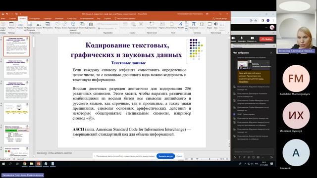 Введение в информационные технологии 21.11.2023 2000   Зятикова С. Н.