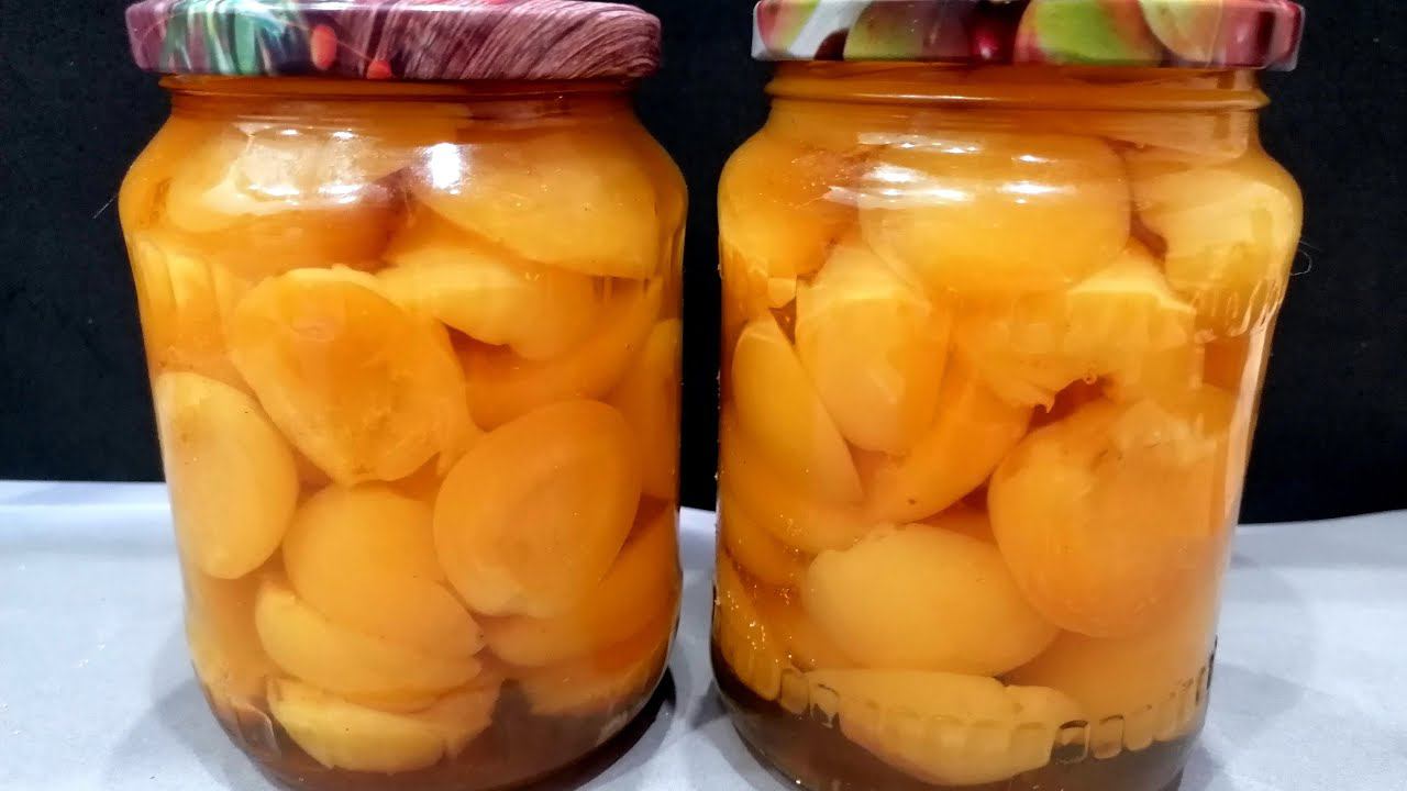 Абрикосы в сиропе на зиму, рецепт без стерилизации.