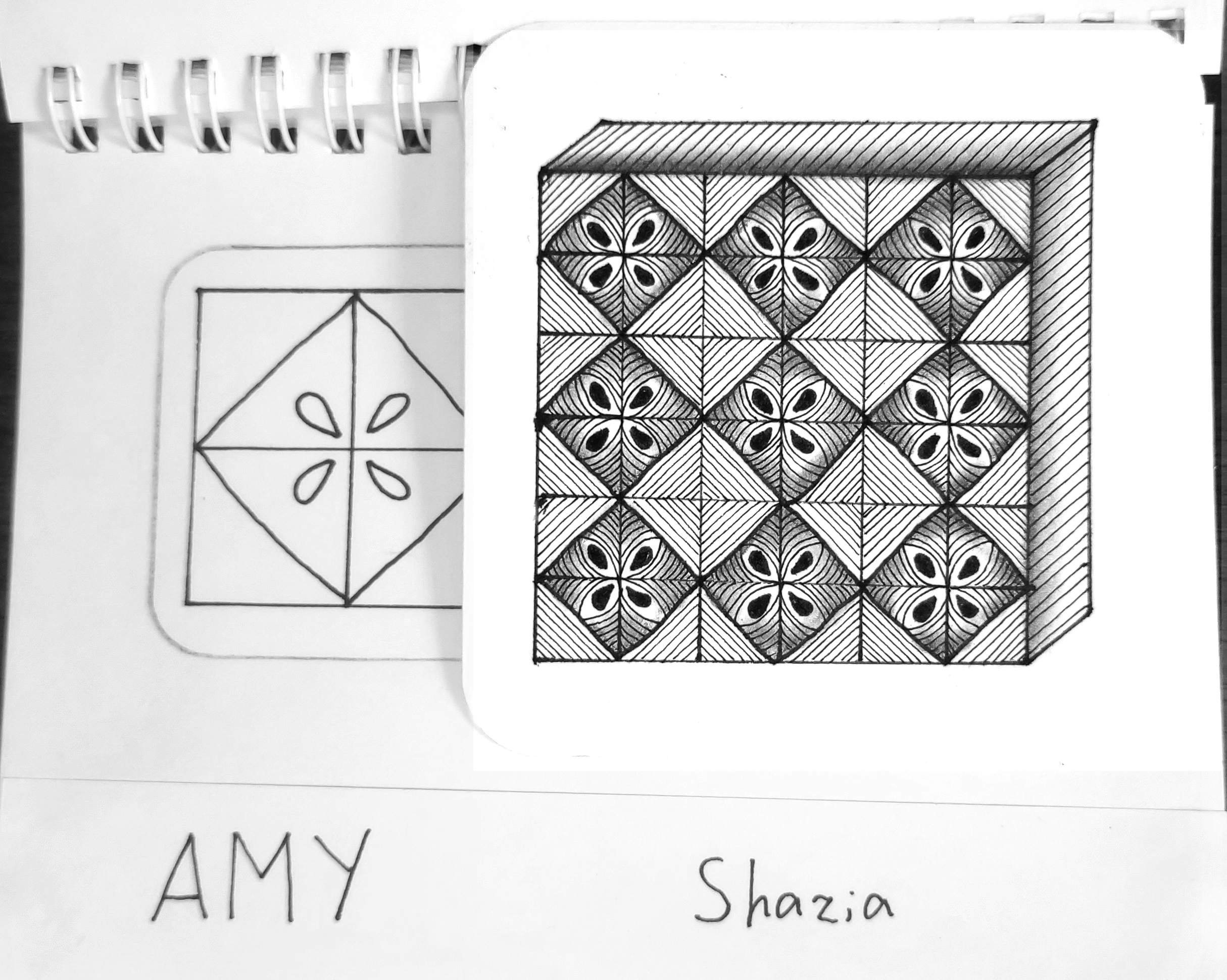 Зентангл Тангл AMY