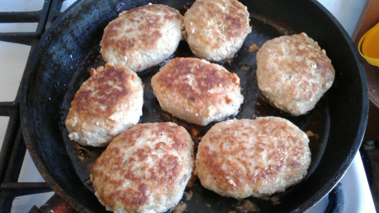 Котлеты без хлеба кулинарный рецепт.