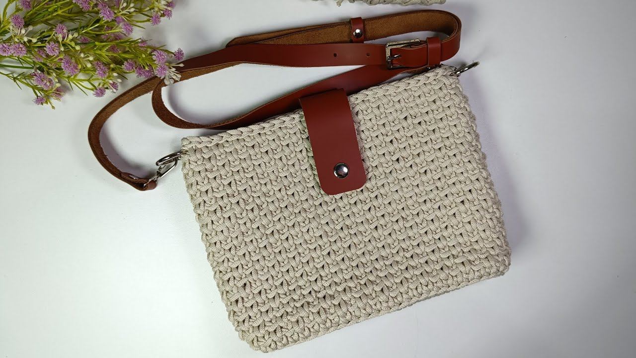 Летняя сумочка из полиэфирного шнура ♥️ Стильно и просто