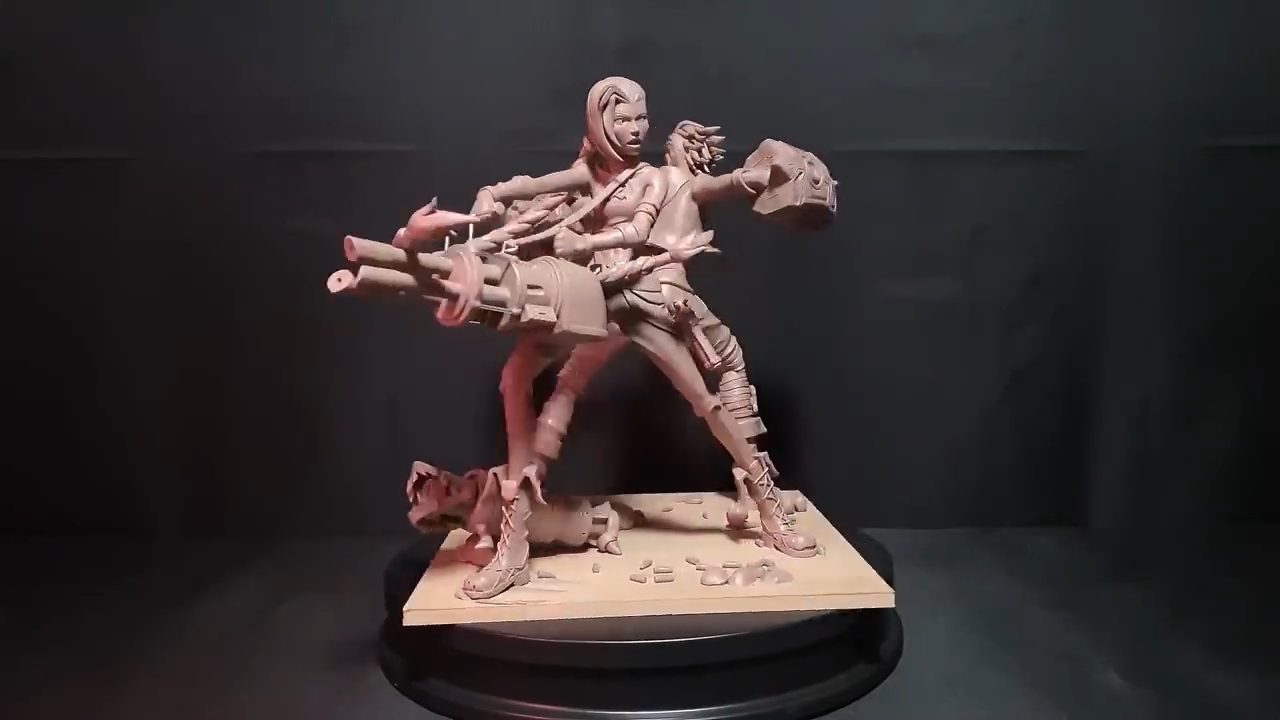 Лепка фигурок Вай и Джинкс (Аркейн: Лига Легенд)