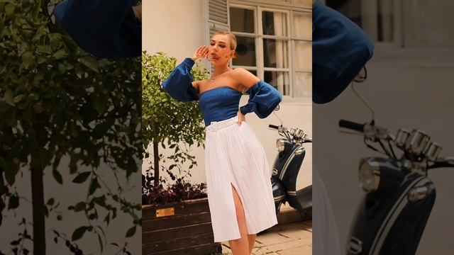 мода новинка платья костюмы красивая девушка музыка природа