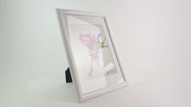 Фоторамка из пластика со стеклом Platinum Jw110-3 Милан Белый 21х30