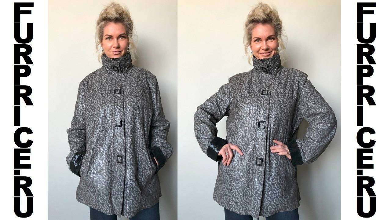 Куртка женская экокожа тм Ying Dao цв.серый принт дл.70 см р.50-52 новая за 3500 ₽, артикул 11830