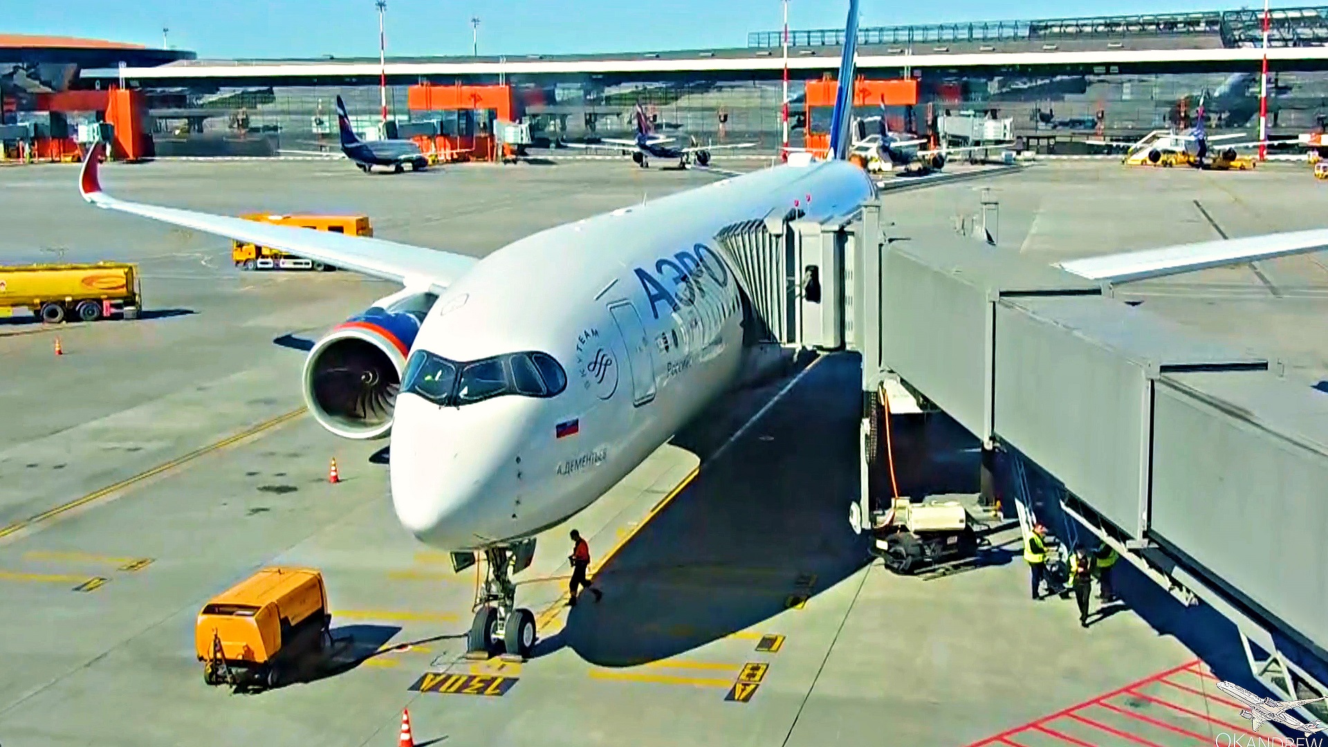 Полет на большом Airbus A350-900 Москва-Петербург Аэрофлот