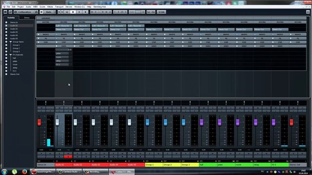 CUBASE - 4 серия - микшер.