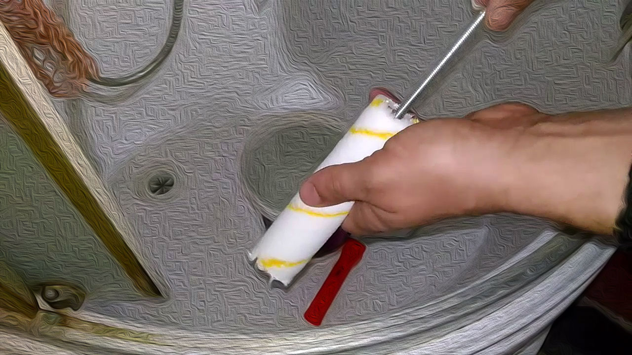 Как быстро отмыть малярный валик