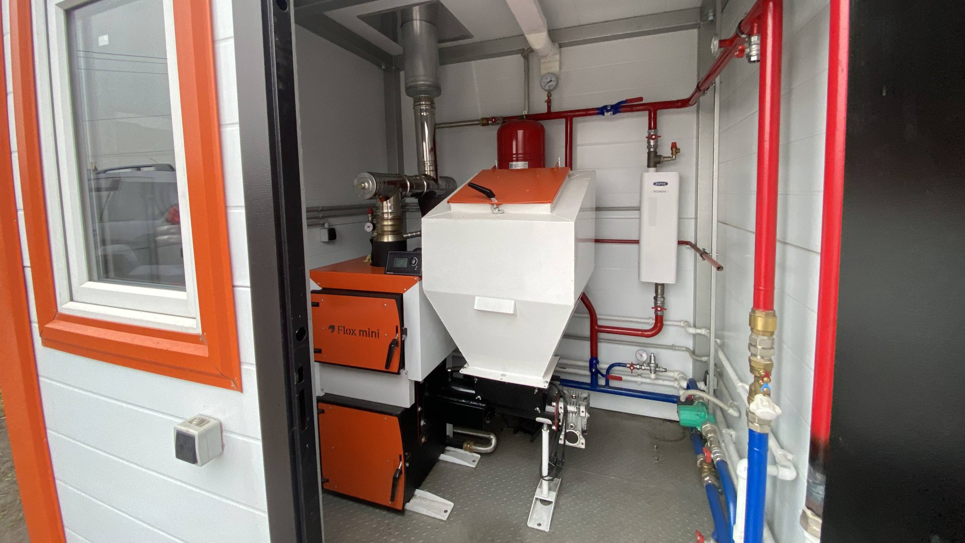 Блочно Модульная Котельная с котлом Flox 12 Квт и всем самым необходимым