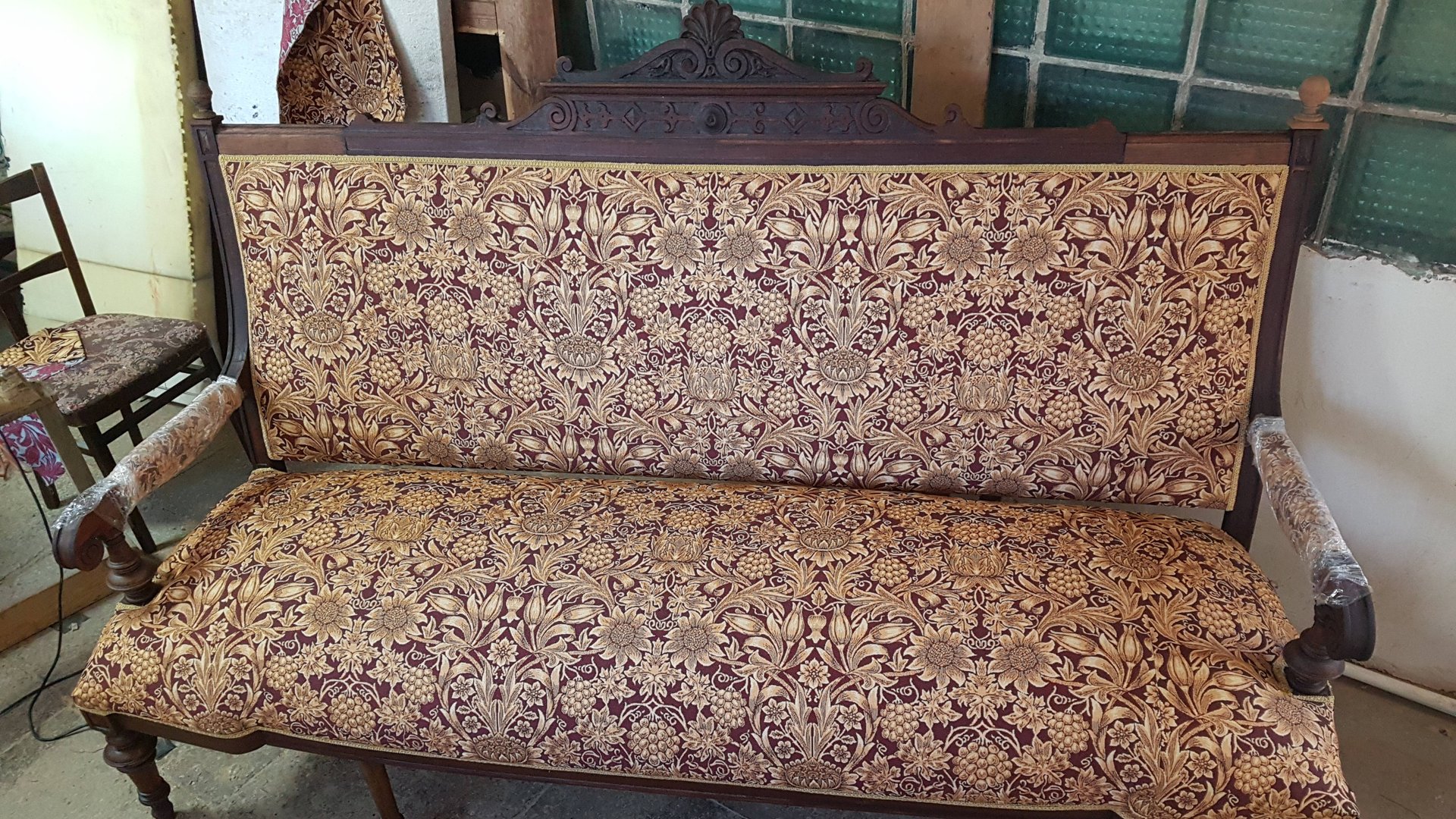 Реставрация немецкой софы в стиле Бидемаер. Часть 5 (заключительная).