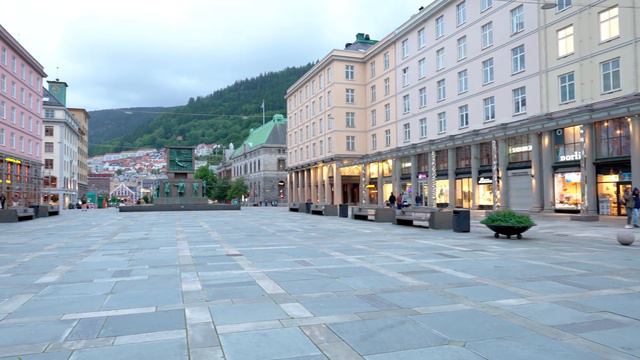 Берген, Норвегия/4k walk
