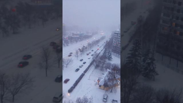 Снегопад в Тольятти