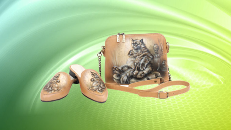 Женская сумка и мюли "Городок" Pelle Volare