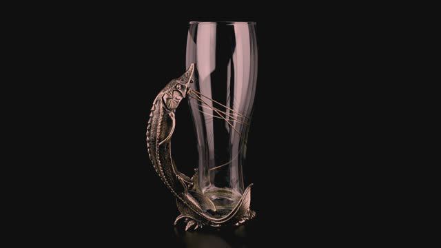 Бокал для пива Осётр (Серия рыбалка)