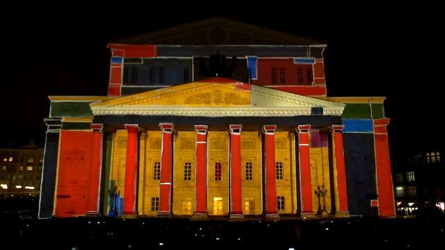 Световое шоу Сбербанка "Искусство сохранять" - Большой театр