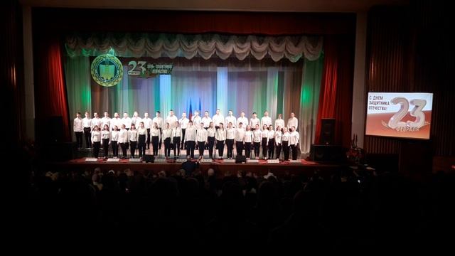 Хор студентов. Песня "Поют солдаты"