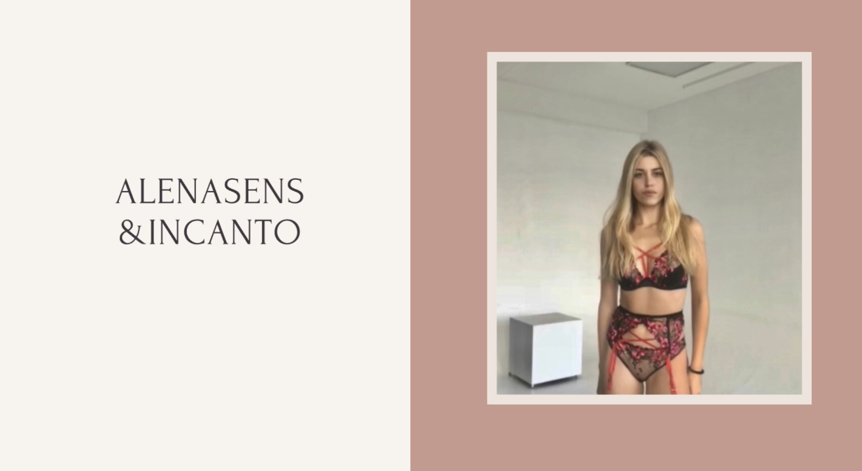 Съемка в белье для Incanto&alenasens