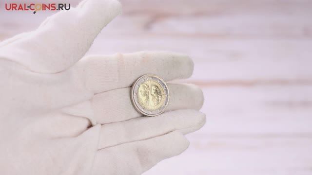 Люксембург 2 евро 2017 год 200 лет со дня рождения Виллема III